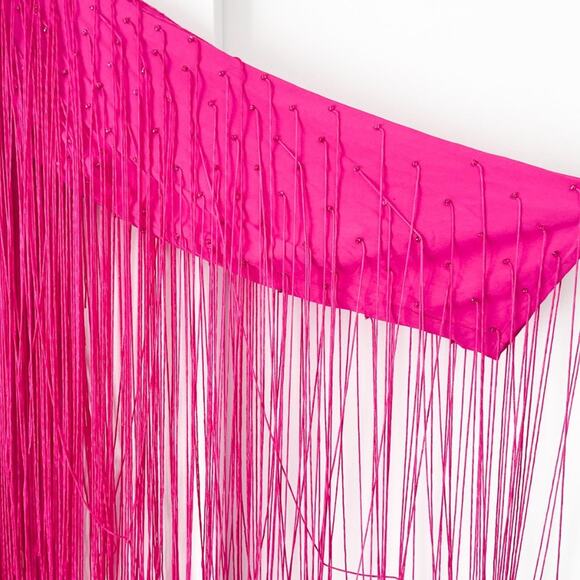 cult gaia | Tops | Cult Gaia Lorena Top In Anemone Fringe Pink Crop ...
